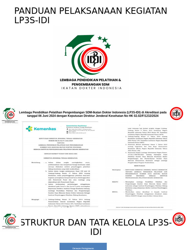 PPT PANDUAN LP3S-IDI Final | PDF