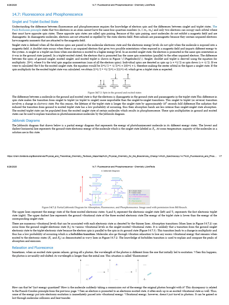 Singlet, Doublet, and Triplet States Explained | PDF | Magnetism ...