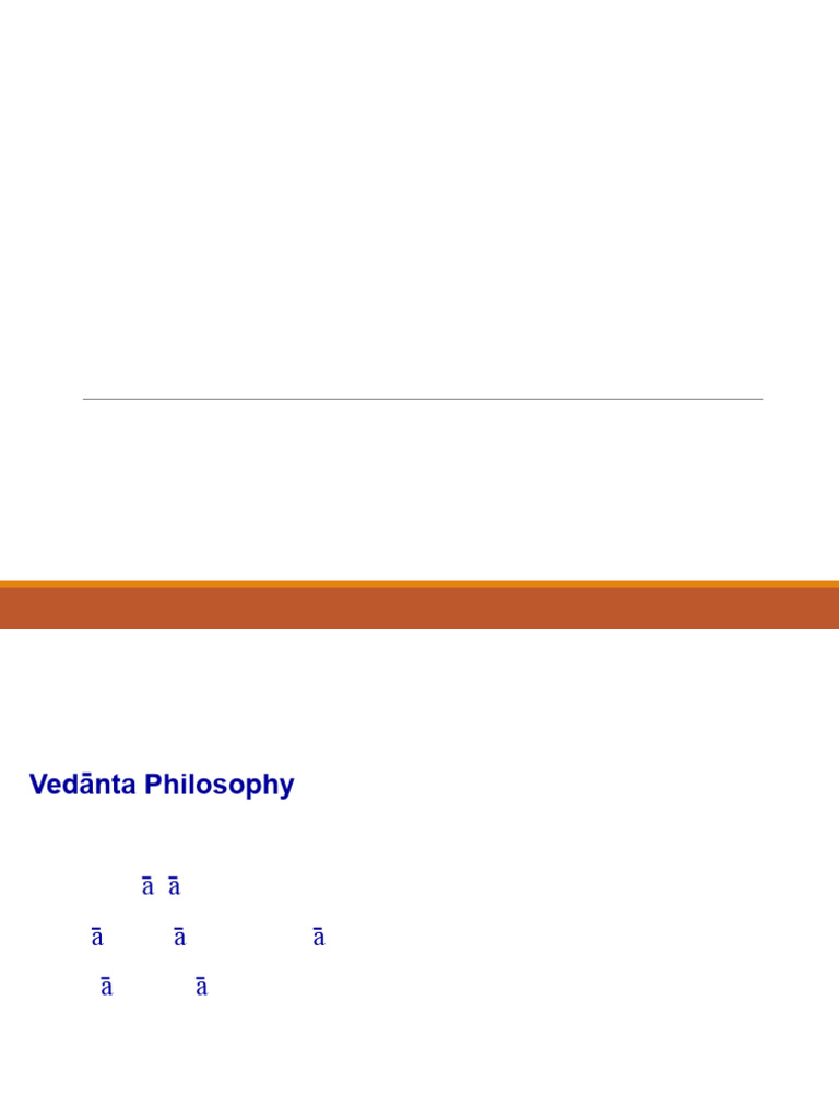 Vedanta Philosophy | PDF | Vedanta | Brahman