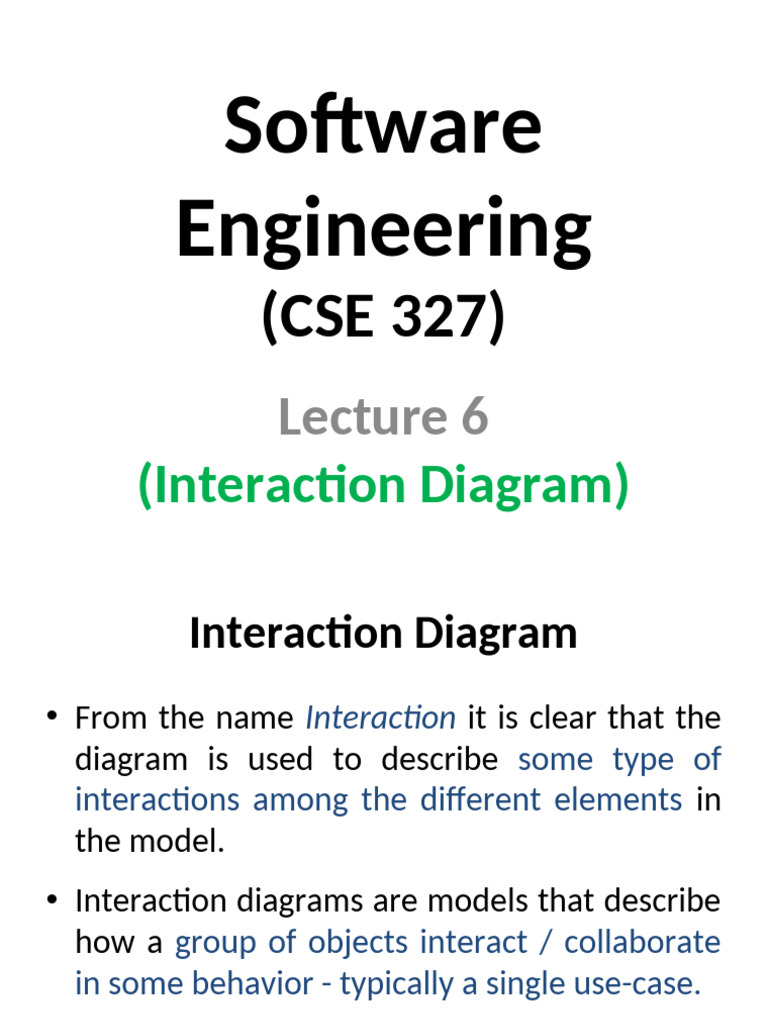 Cse327 Lecture 6 Mma1 | PDF | Unified Modeling Language | Computing