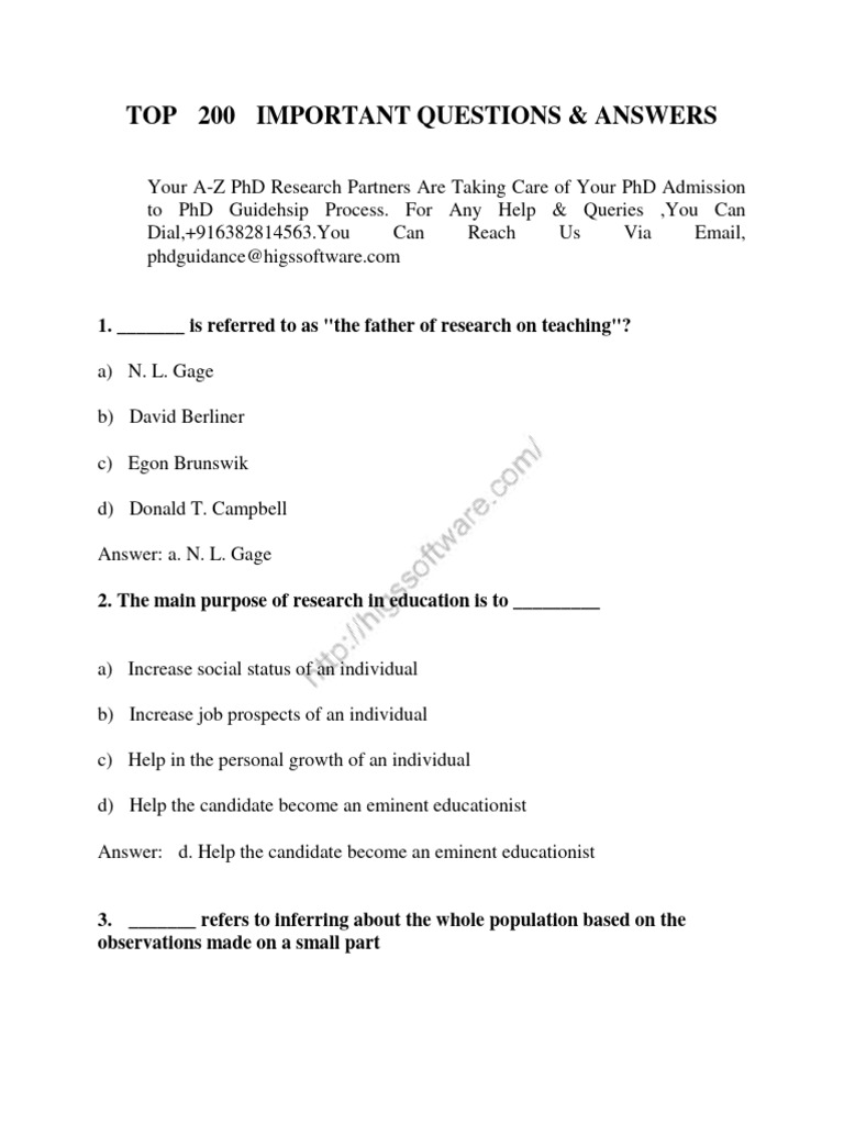 Research Methodology Question Bank With Answers PDF | PDF | Methodology ... Research Methodology Question Bank With Answers PDF | PDF | Methodology ...