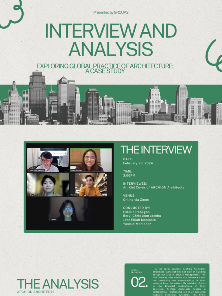 Apracn03 - Final Group Project - Group 2 - Presentation | PDF | Architect | Natural Environment