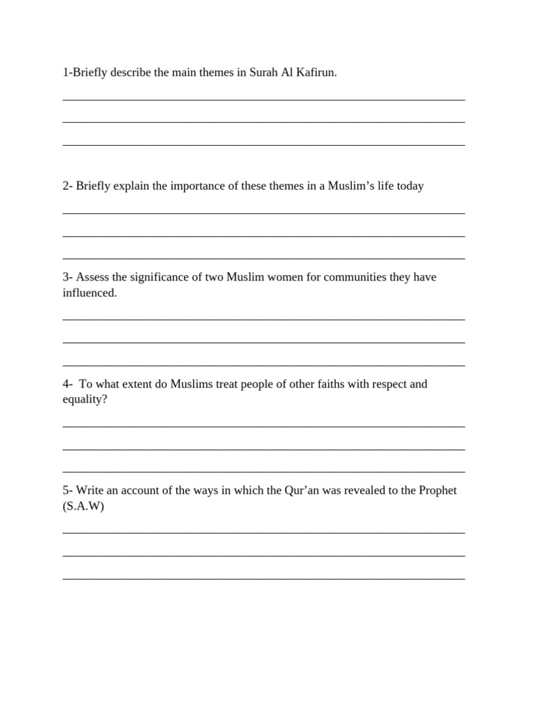 Islamic Studies Insights | PDF | Muhammad | Quran