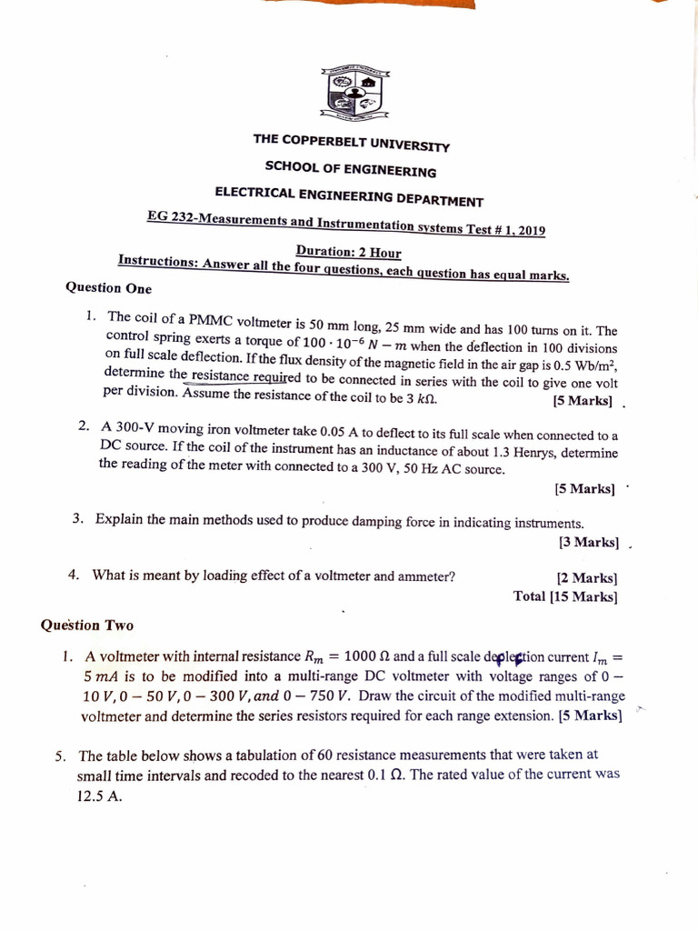 EG 232 Papers | PDF | Thermocouple | Electrical Engineering