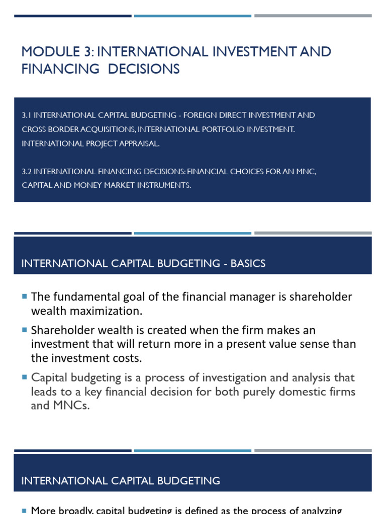 Module 3 | PDF | Capital Budgeting | Debt