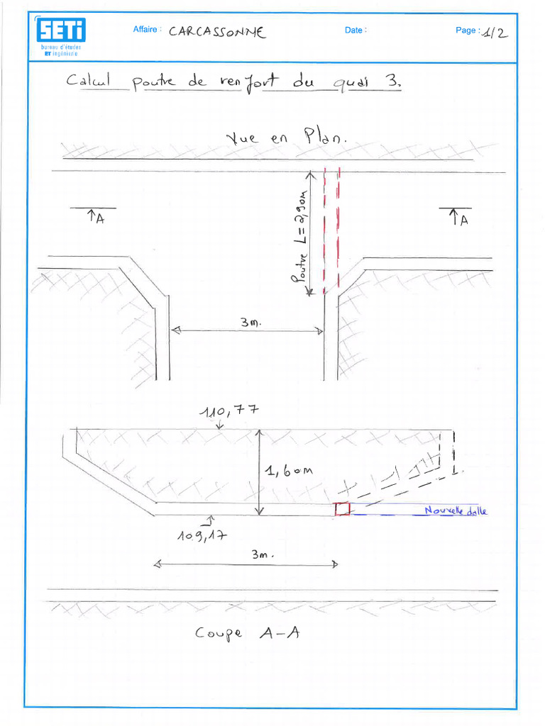 Calcul Poutre Renfort Quai 3 | PDF