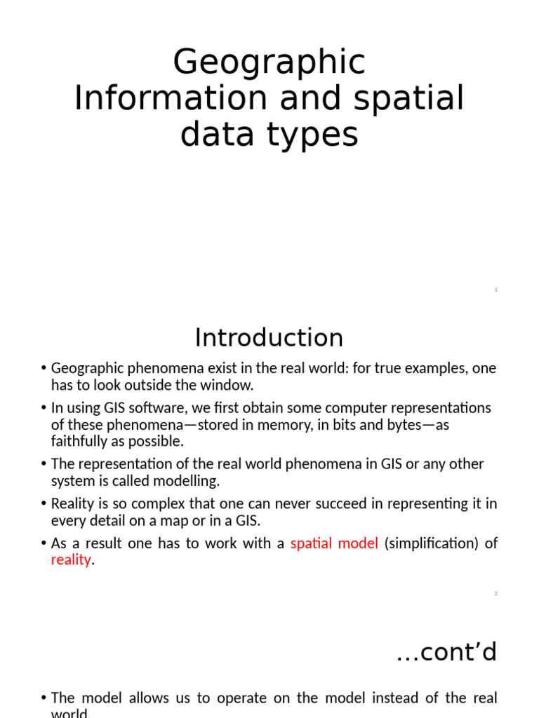 Part III - Geographic Information and Spatial Data Types | PDF ...