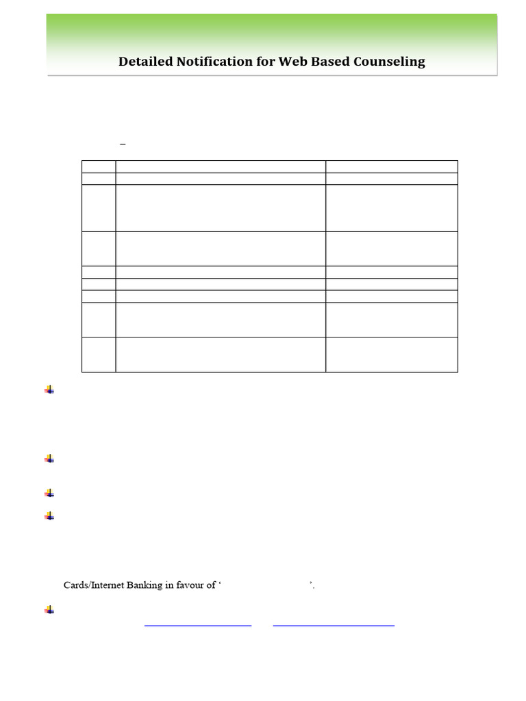 Deatiled Notification First Phase1 | PDF | Credit Card