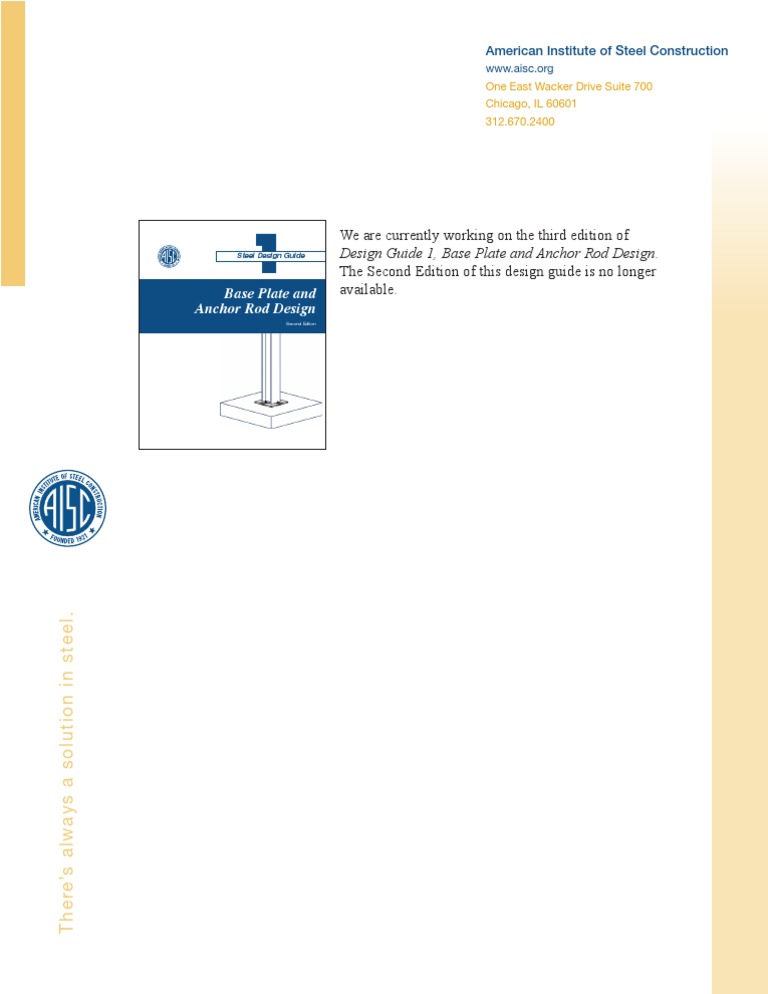 AISC Design Guide 1 | Nature