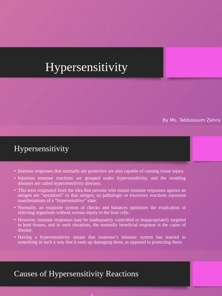 Hypersensitivity | PDF | Immune System | Inflammation