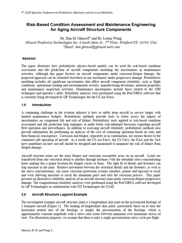 Risk Based Condition Assessment and Main | PDF | Reliability Engineering | Fatigue (Material)
