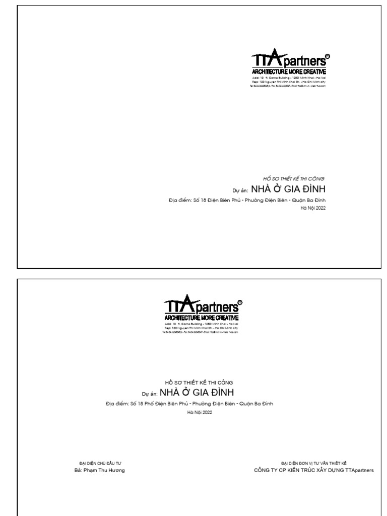 Nhà Gia Đình: Þa ®ióm: Sè 18 Iön Bi N PHÑ - PH Êng Iön Bi N - Quën Ba ×NH | PDF