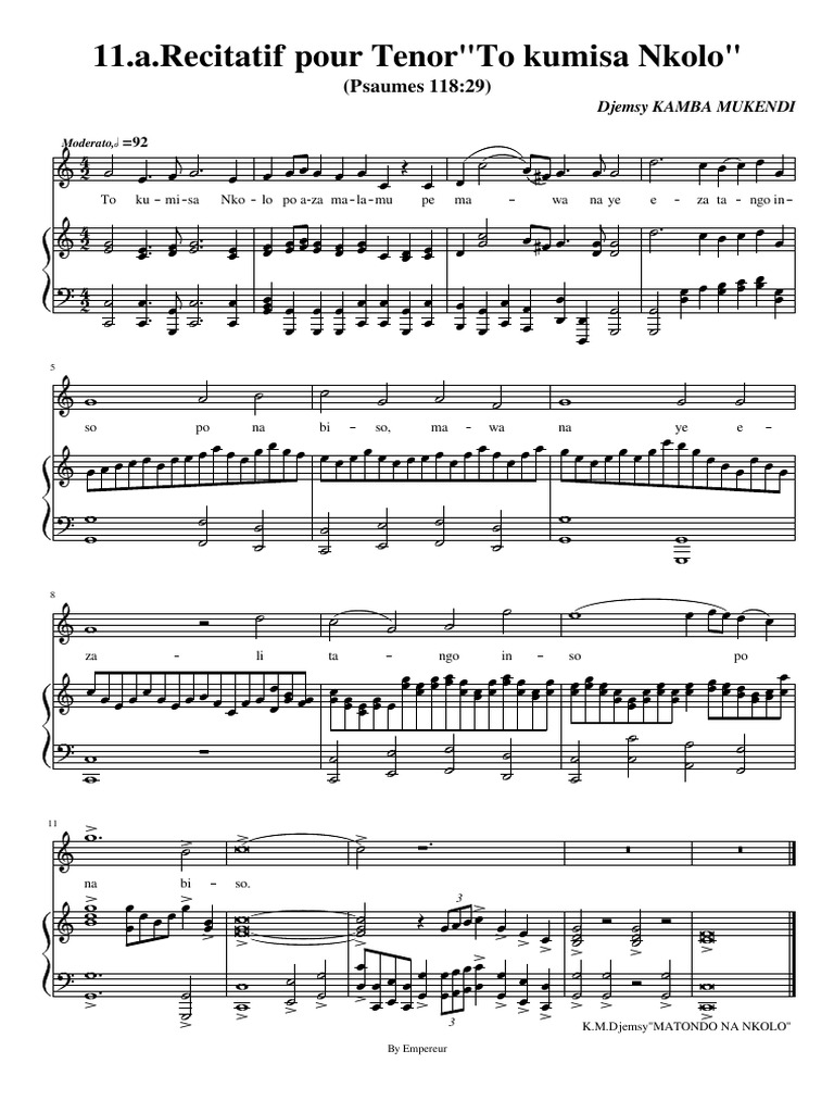11.a.recitatif Pour Tenor To Kumisa Nkolo 104843 | PDF