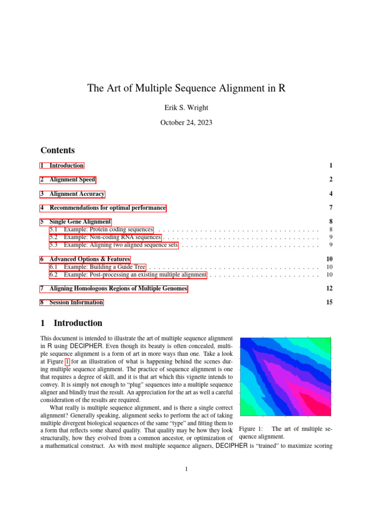 Art of Alignment in R | PDF | Sequence Alignment | Nucleic Acid Sequence