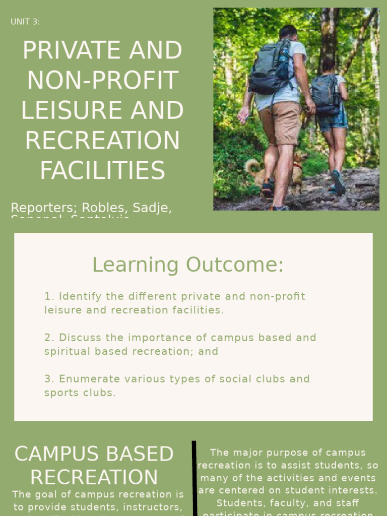 Recreation Unit 3 | PDF | Recreation | Sports