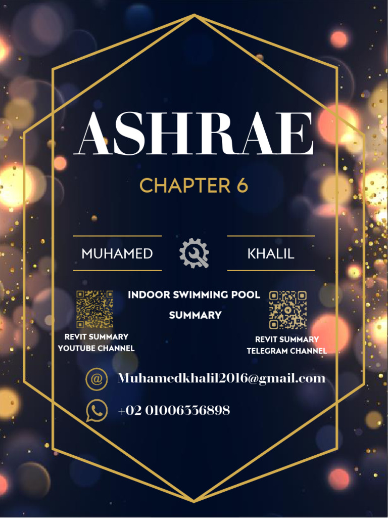 Ashrae Swimming Pools Summary 1718855647 | PDF | Humidity | Heat Transfer
