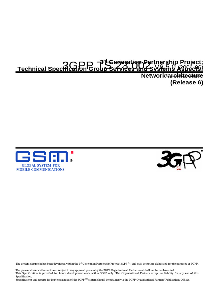 3GPP TS 23.002 | PDF | Ip Multimedia Subsystem | General Packet Radio ...