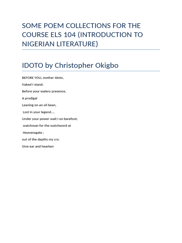 POEM COLLECTIONS | PDF