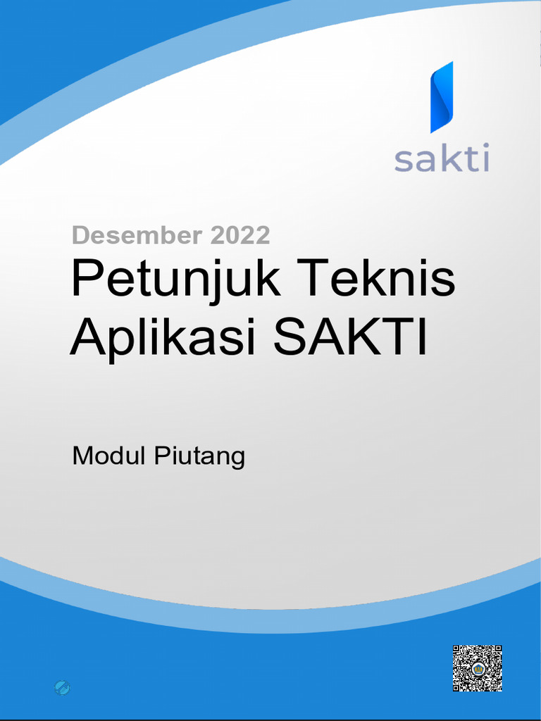 Modul Piutang SAKTI Desember 2022 | PDF