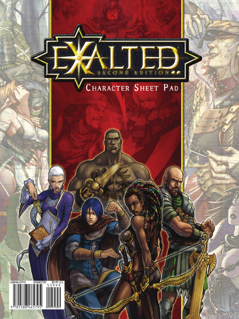 Exalted 2E - Character Sheet Pad & GM Screen Tables (WW80700) | PDF | Business
