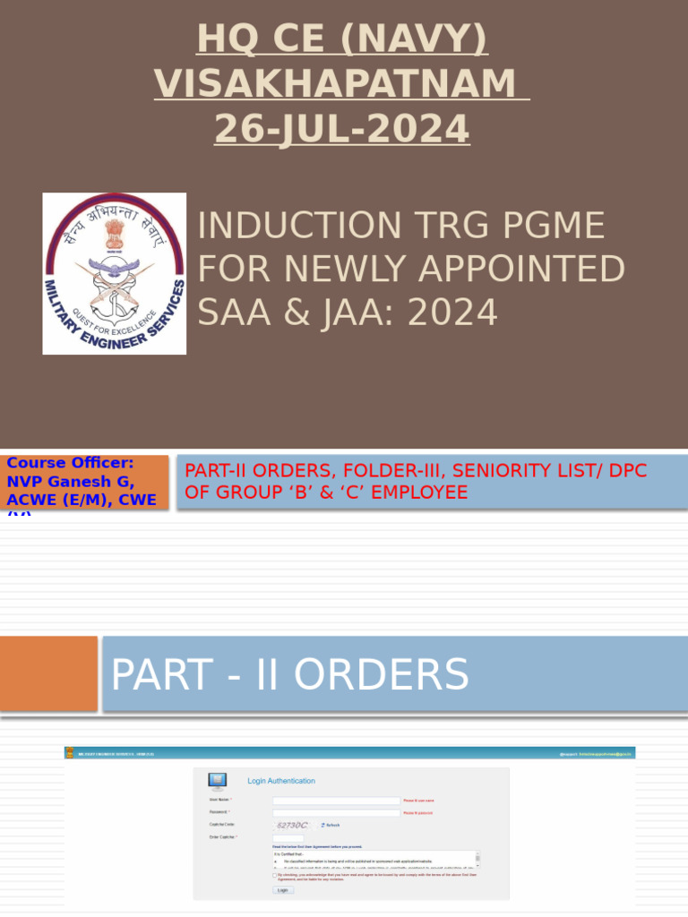Induction TRG Pgme Saa & Jaa | PDF | Authentication | Security Engineering