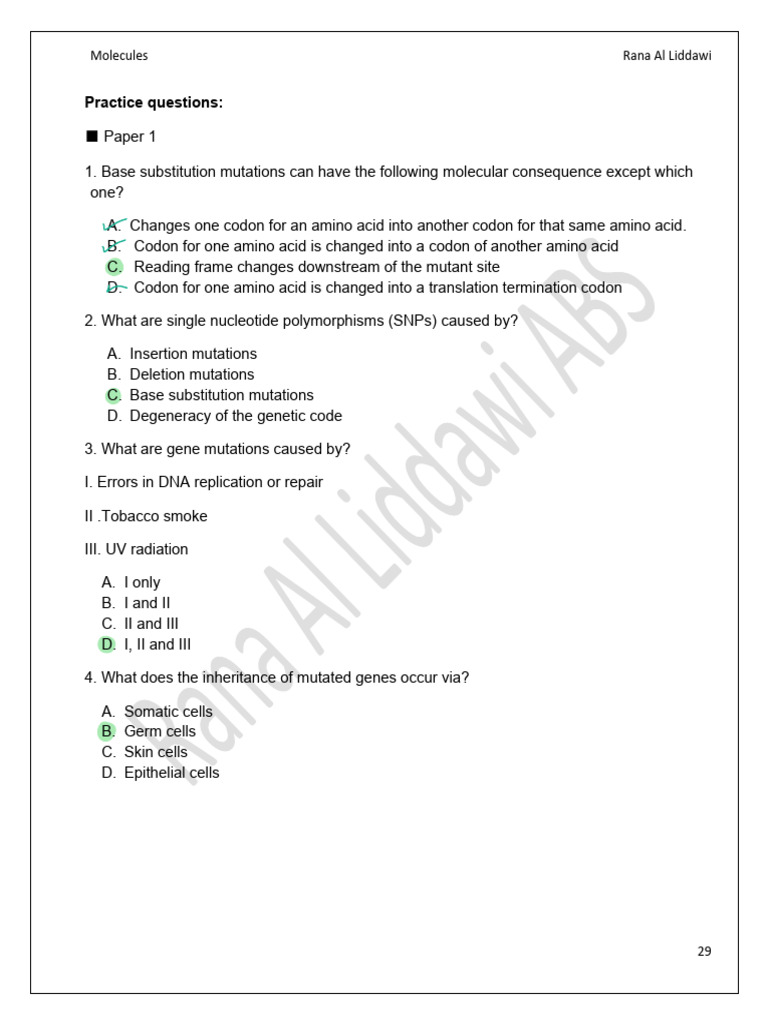 D.1.3 Mutation and Gene Editing Final Final - Pdf.freenotes | PDF ...