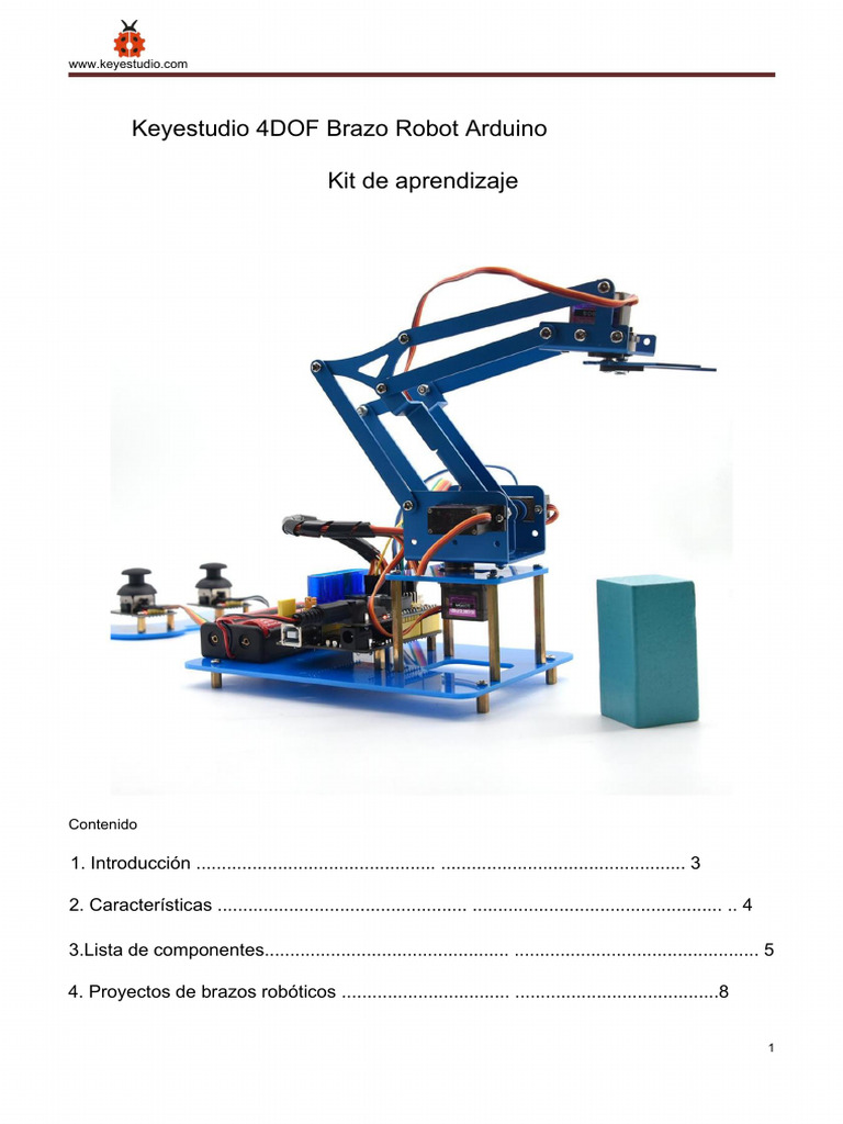 KS0488-X Keyestudio 4DOF Robot Arm Arduino Learning Kit | PDF | Arduino ...