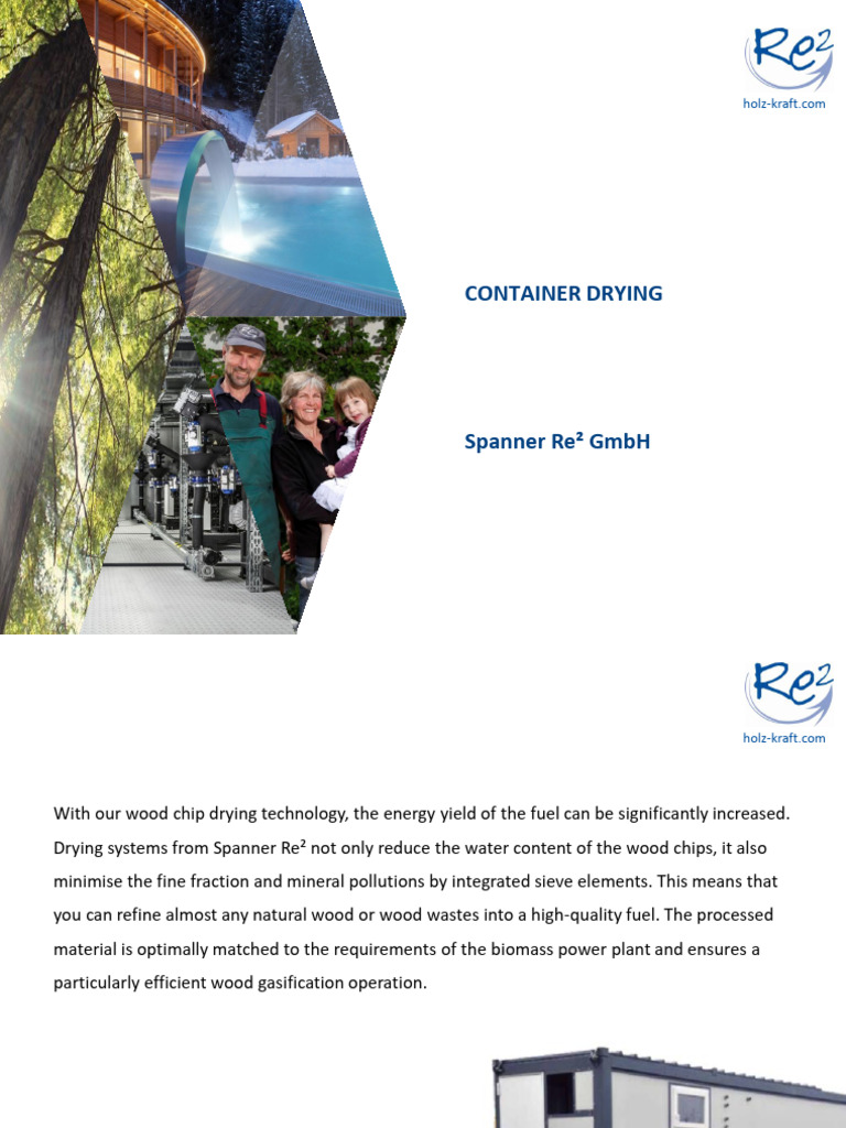 Presentation - Spanner Re GMBH - Container Drying | PDF | Gasification ...