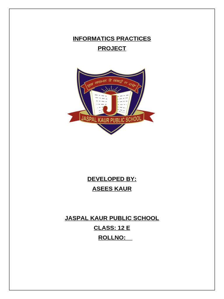 Project File Pdf Comma Separated Values Computer Engineering 