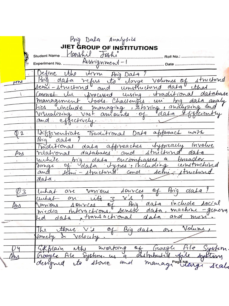 BDA Assignments 1,2,4,3,5 | PDF