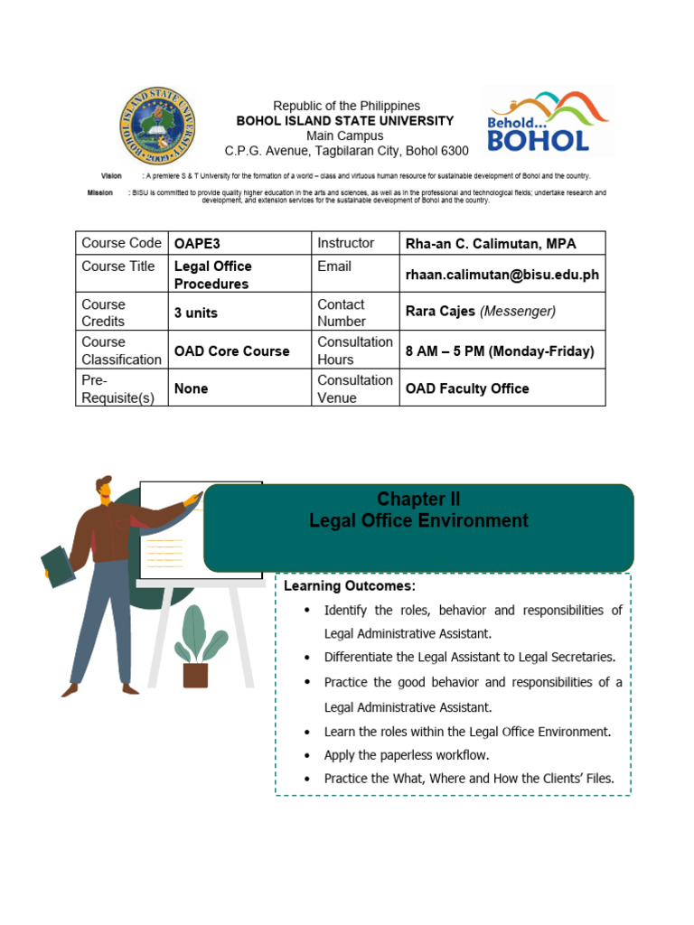 Chapter 2 - LegalOfficeEnvironment | PDF | Secretary | Paralegal