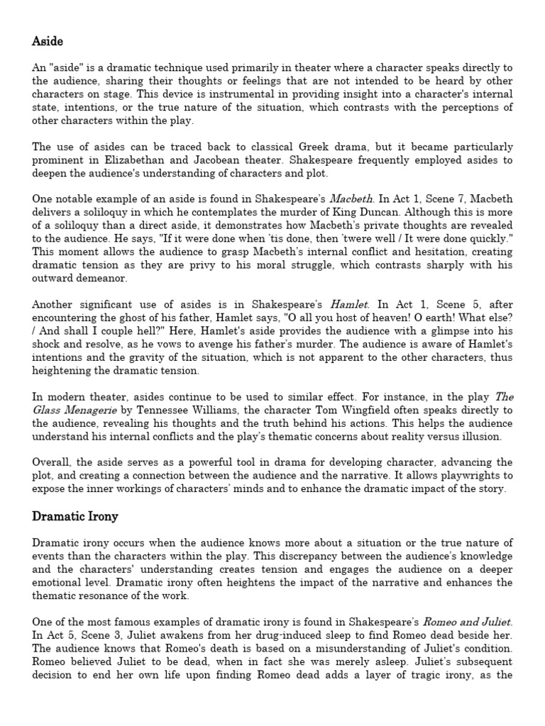 Understanding Drama: Key Literary Terms | PDF | Tragedy | Oedipus