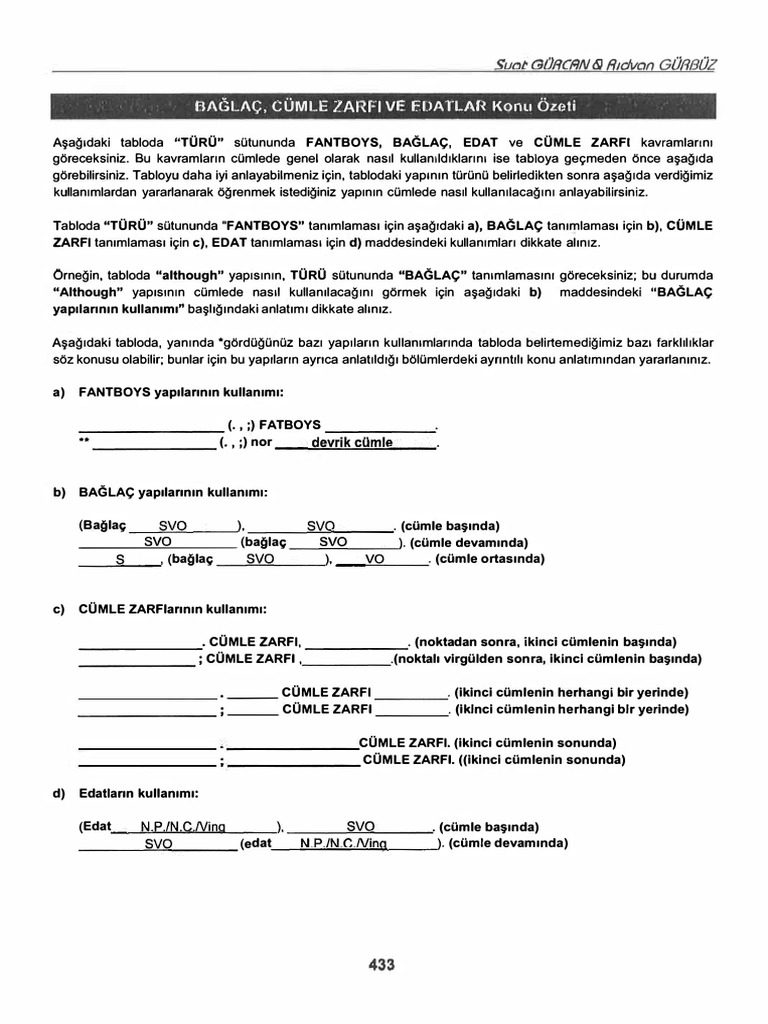 Conj-Advc-Prep Özet | PDF