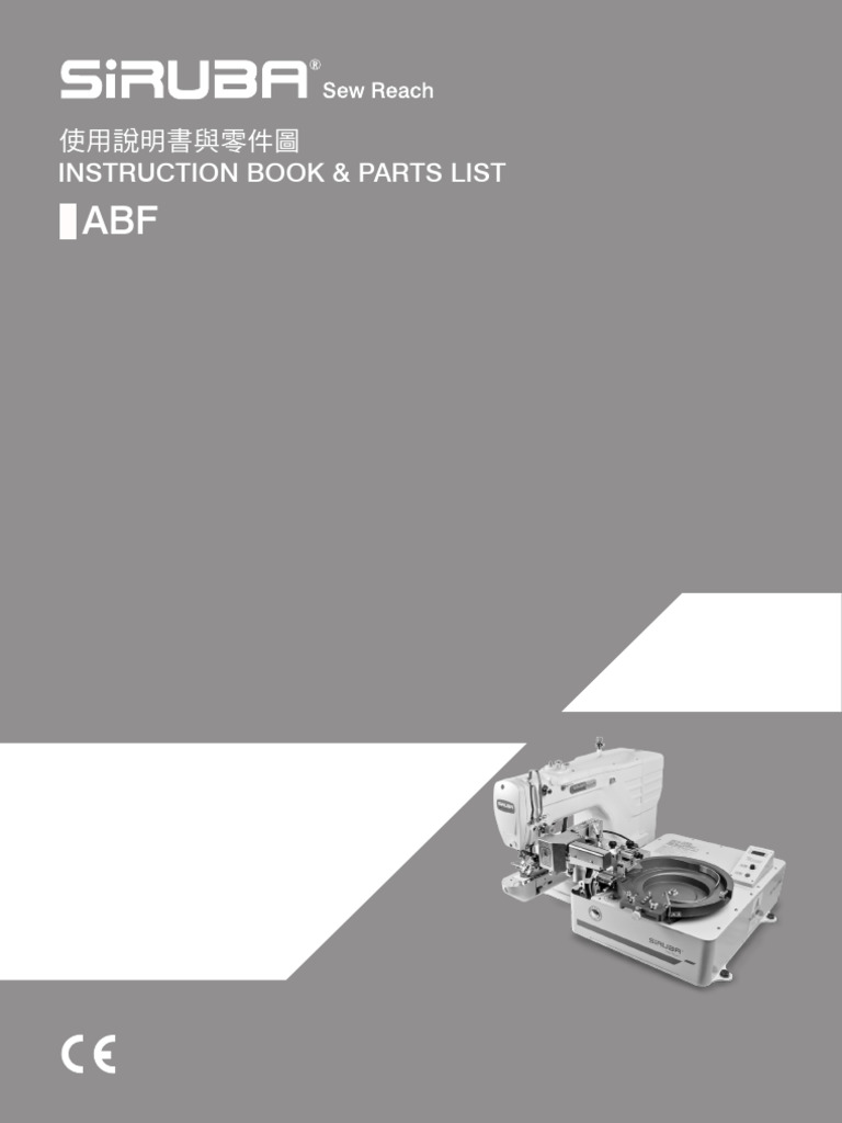 ABF Instruction Book 1403013 1 | PDF
