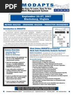 MODAPTS PRIMER SLIDESHOW - Modular Arrangement of Predetermined Time ...