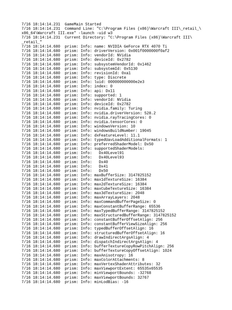 War3Log | PDF | Computing