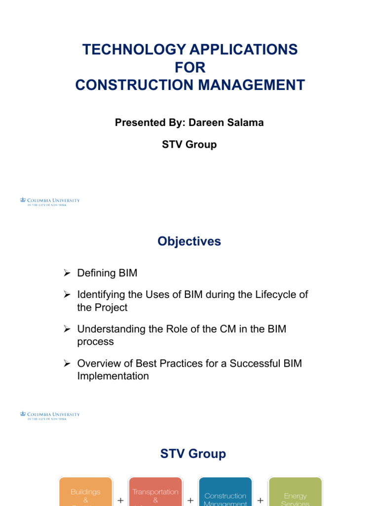 BIM Applications in Construction Management | PDF | Building ...