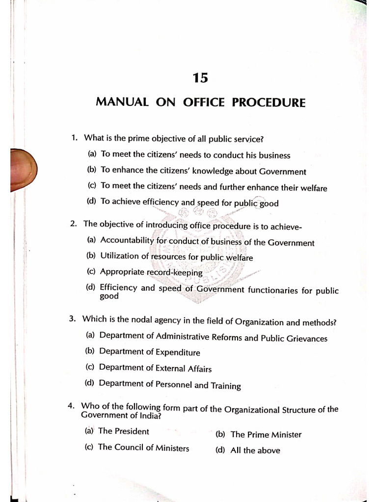 Office procedures | PDF