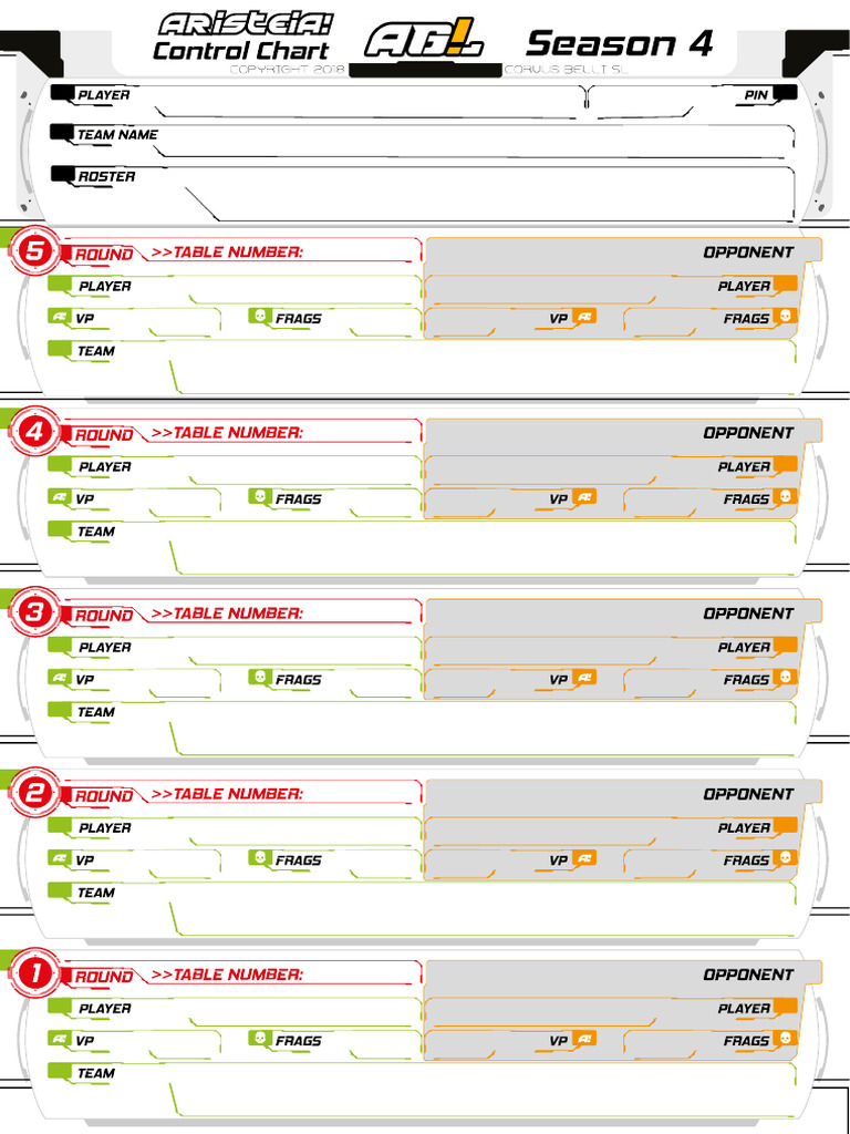 Agl Tournament Control Sheet | PDF