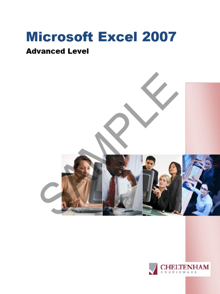 Sample Excel 2007 Advanced Manual Usa | PDF | Microsoft Excel | Net ...