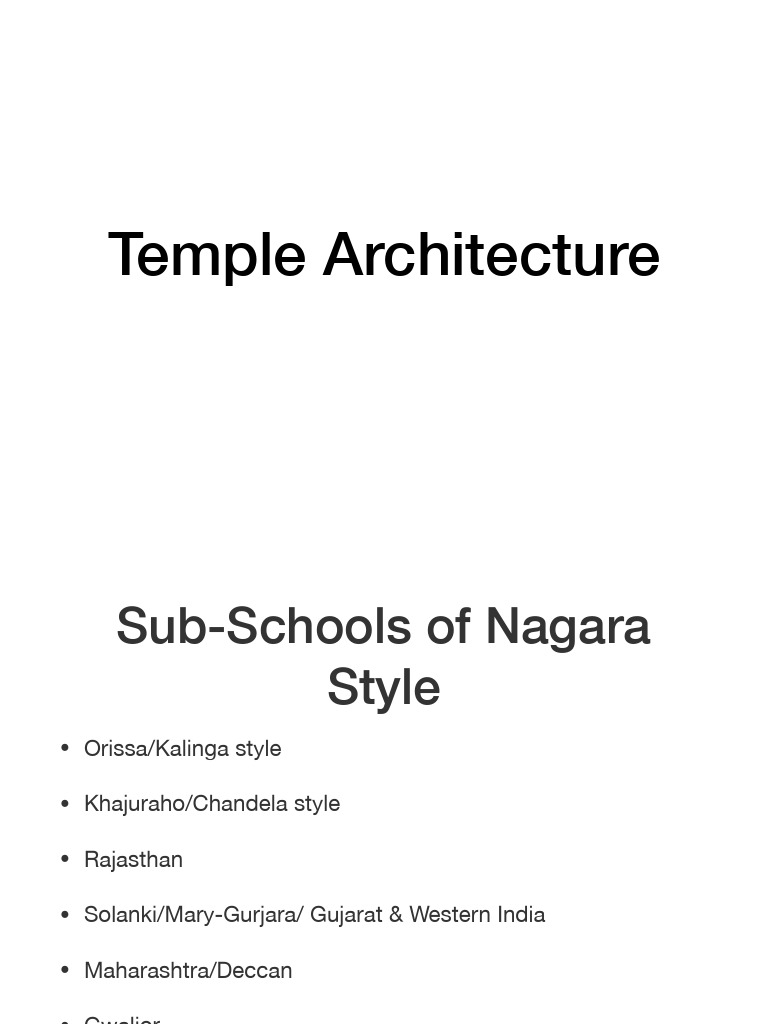 Classroom 1 Nagara Temple Architecture | PDF | Architectural Styles