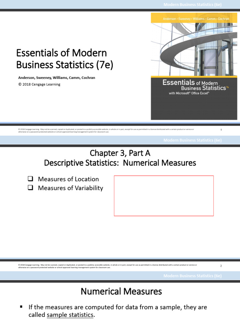 Week 1 - Introduction to Descriptive Statistics PPT | PDF | Mean | Mode (Statistics)