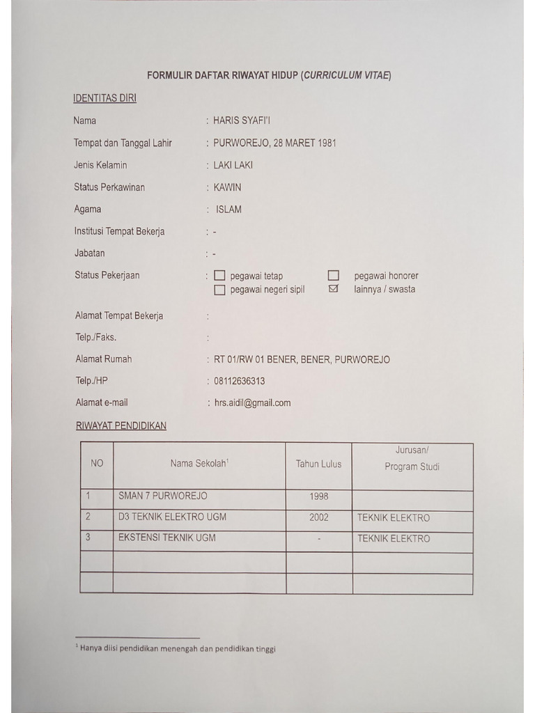 Form 4 CV ITNY | PDF