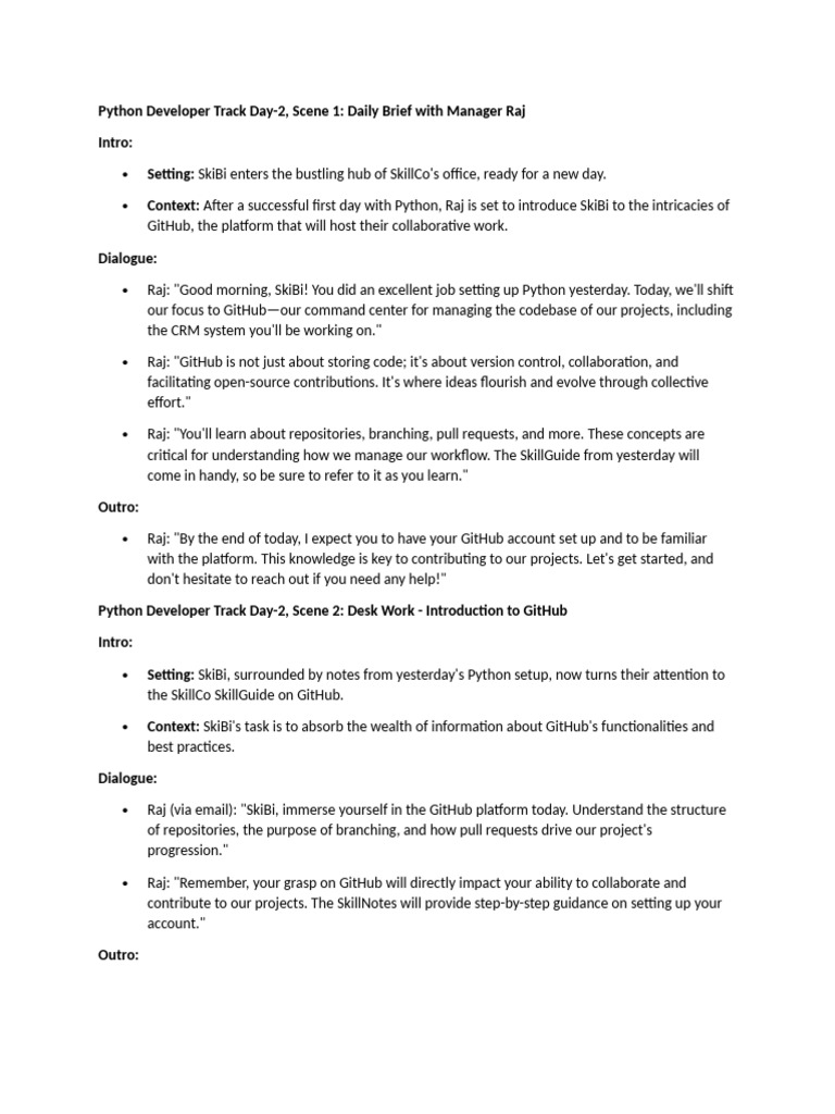 Python Day 2 Storyline Revised v3 | PDF | Computers | Technology ...