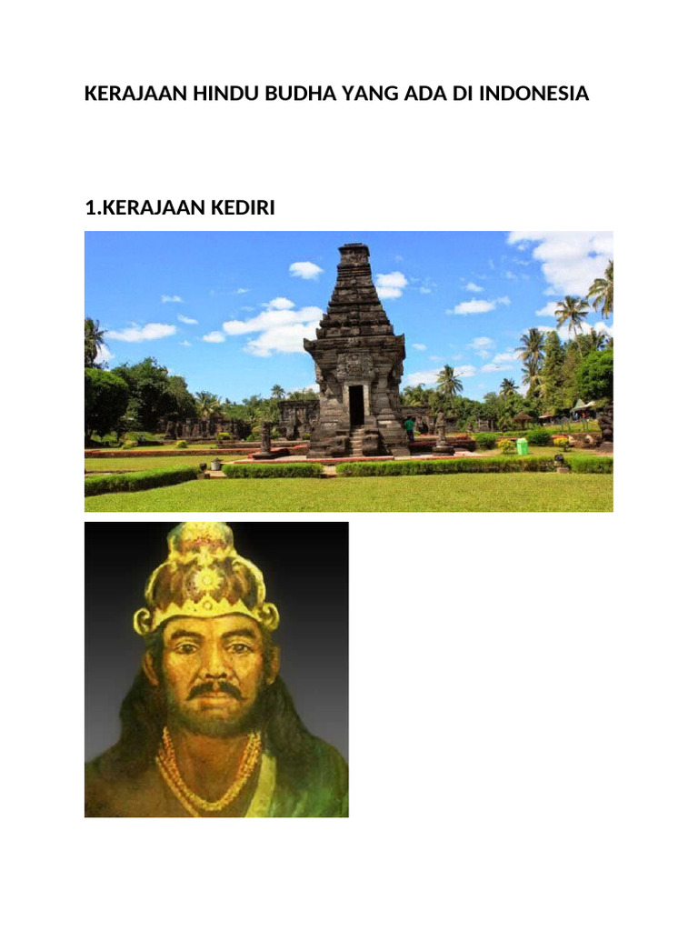 Kerajaan Hindu Budha Yang Ada Di Indonesia | PDF