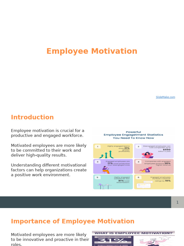 Employee Motivation | PDF | Motivational | Motivation
