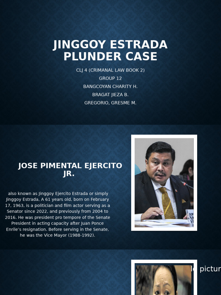 Jinggoy Estrada Plunder Case | PDF | Burden Of Proof (Law) | Plea