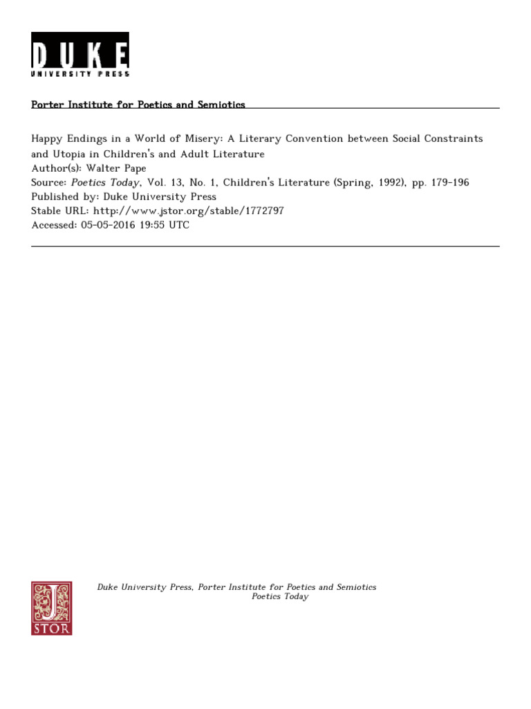 Final feliz - Felicidade na literatura | PDF | Happiness | Fairy Tales