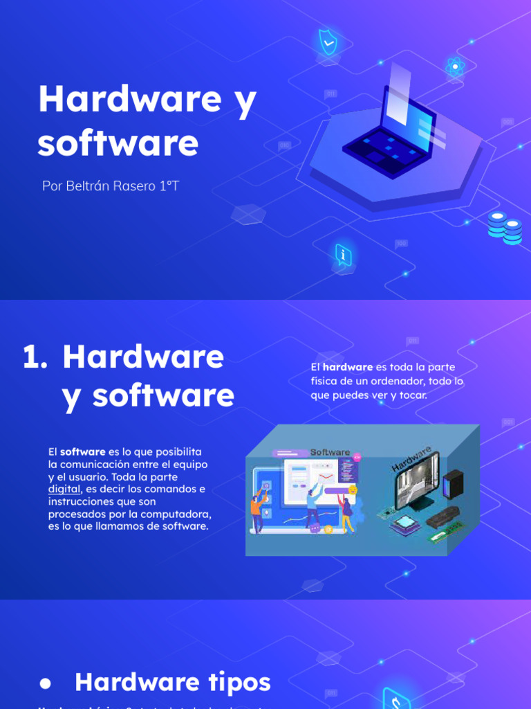 Hardware y Software | PDF | Periférico | Hardware de la computadora