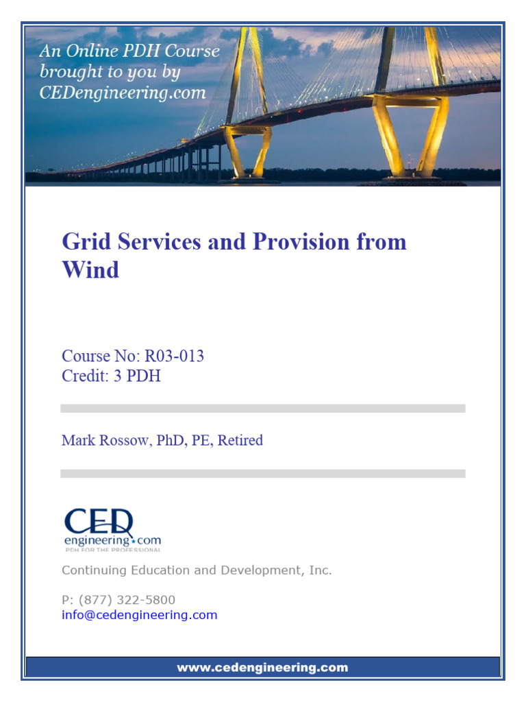 Wind Energy Grid Services Guide | PDF | Wind Power | Electrical Grid
